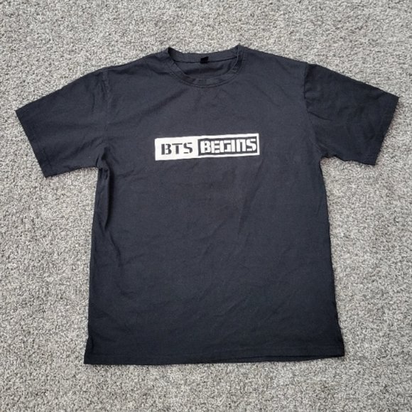 BTS Merchandise | Shirts & Tops | Bts Black Logo Shirt | Poshmark